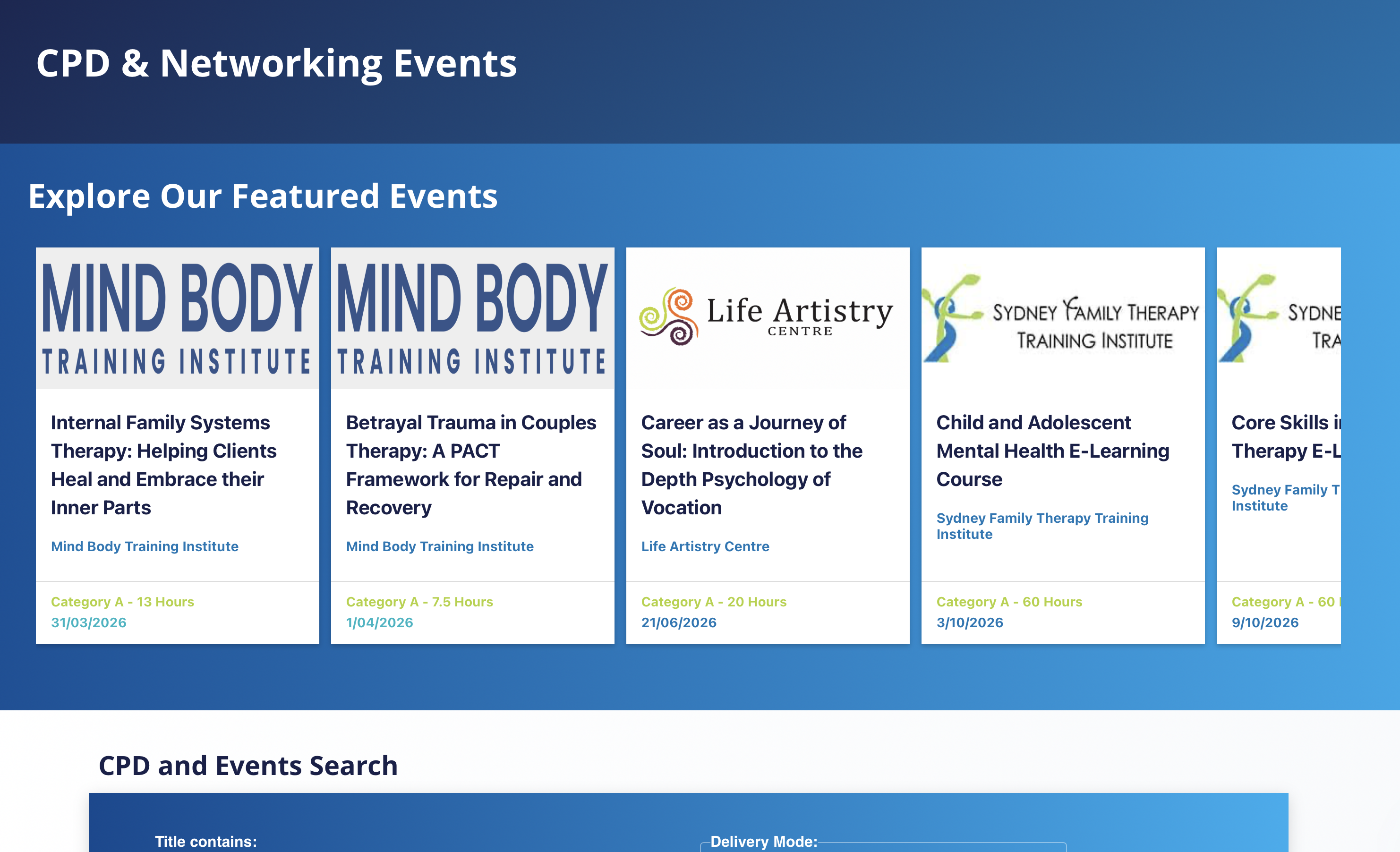 PACFA Launches New CPD Search Page and Featured Listings ...